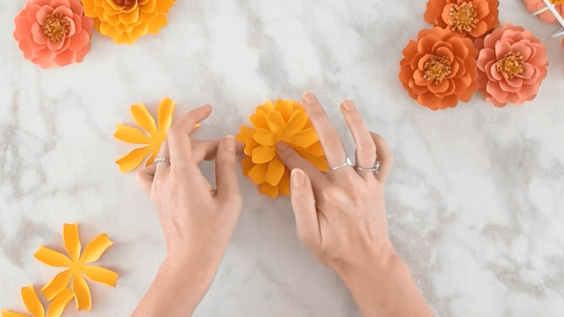 DIY Paper Marigolds for Day of the Dead and Fall Decor