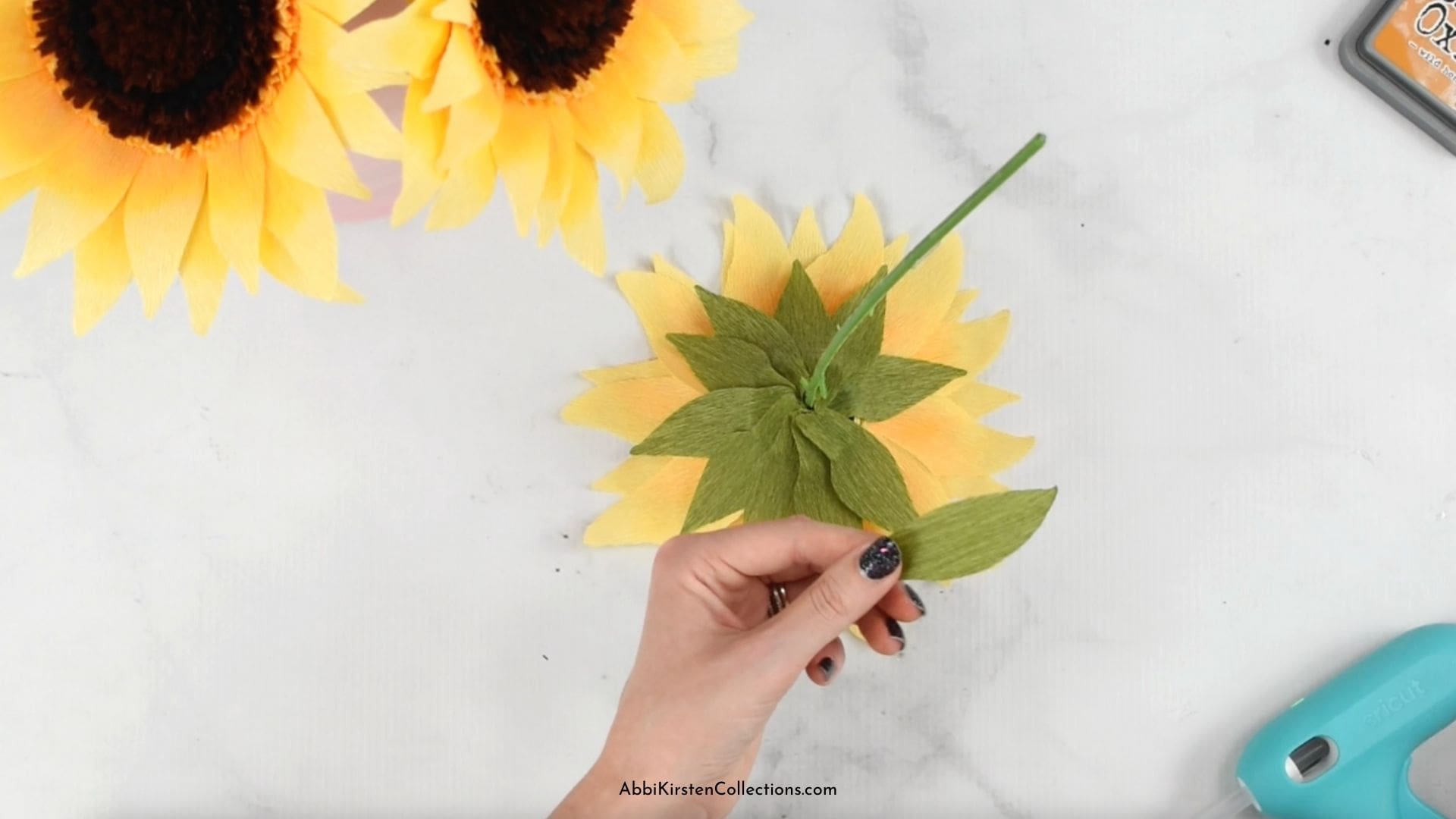 How To Make Realistic Paper Sunflowers | Abbi Kirsten Collections