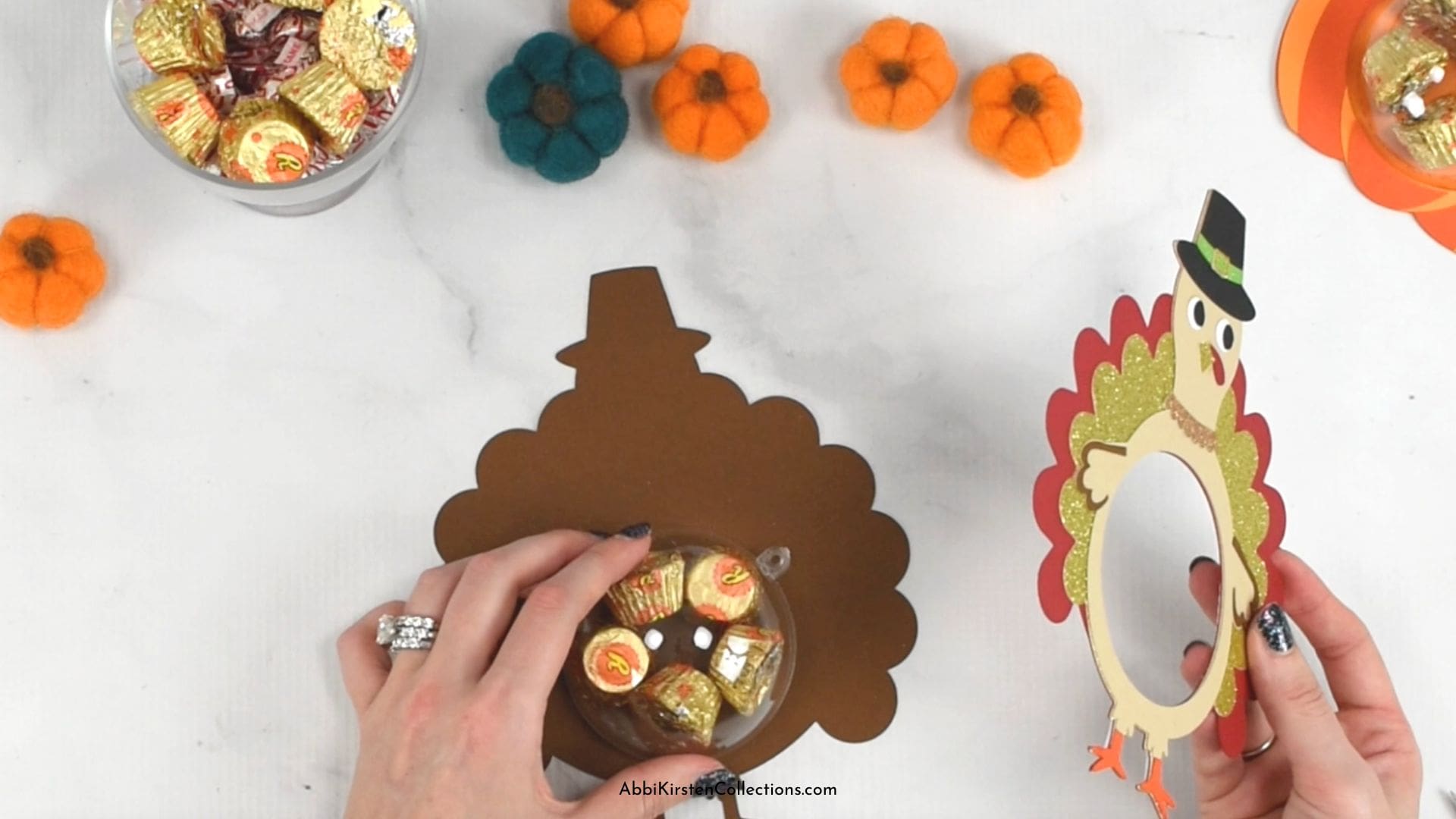 Pumpkin Candy Holders: Thanksgiving Candy Holder Templates