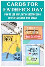 DIY Father's Day Cards With Cricut With HTV And Cardstock