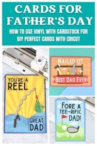 DIY Father's Day Cards With Cricut With HTV And Cardstock