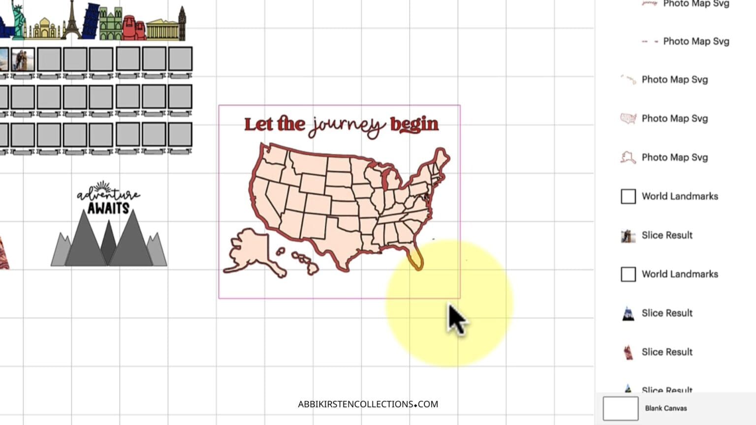 Make a Custom Photo Map with Cricut! Tutorial + SVG Templates