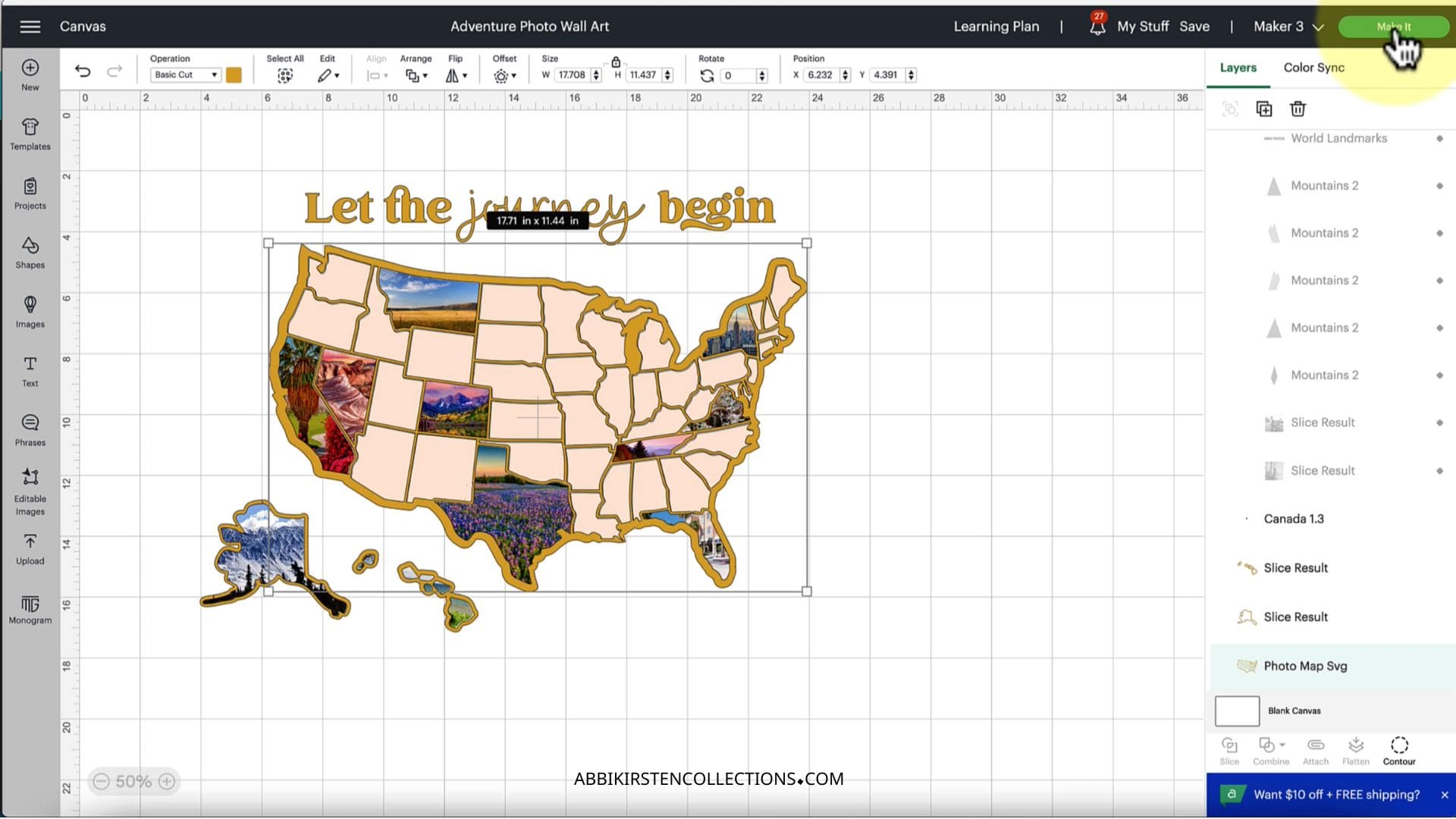 Make a Custom Photo Map with Cricut! Tutorial + SVG Templates
