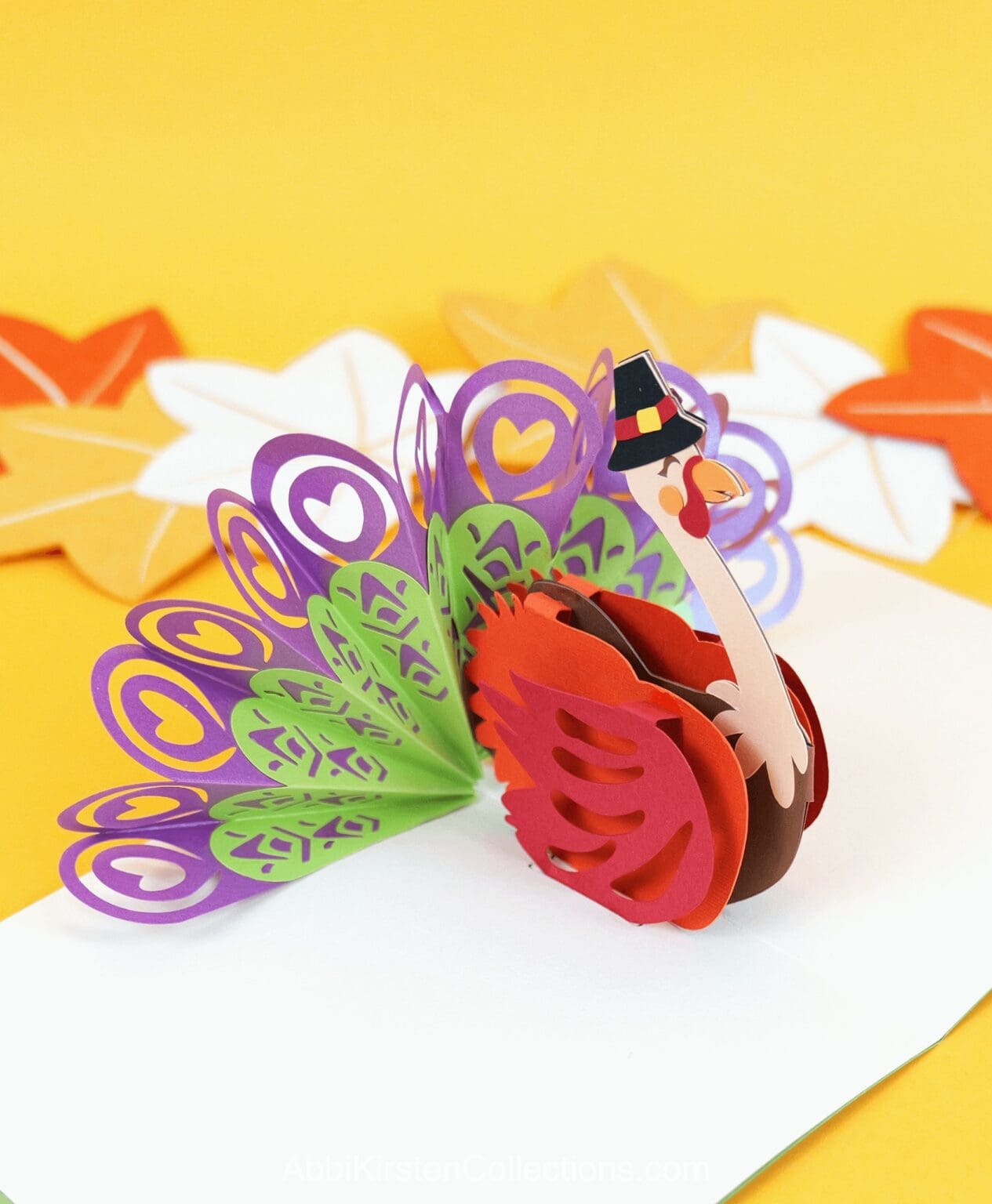 DIY Pop-Up Turkey Card With Cricut For Thanksgiving