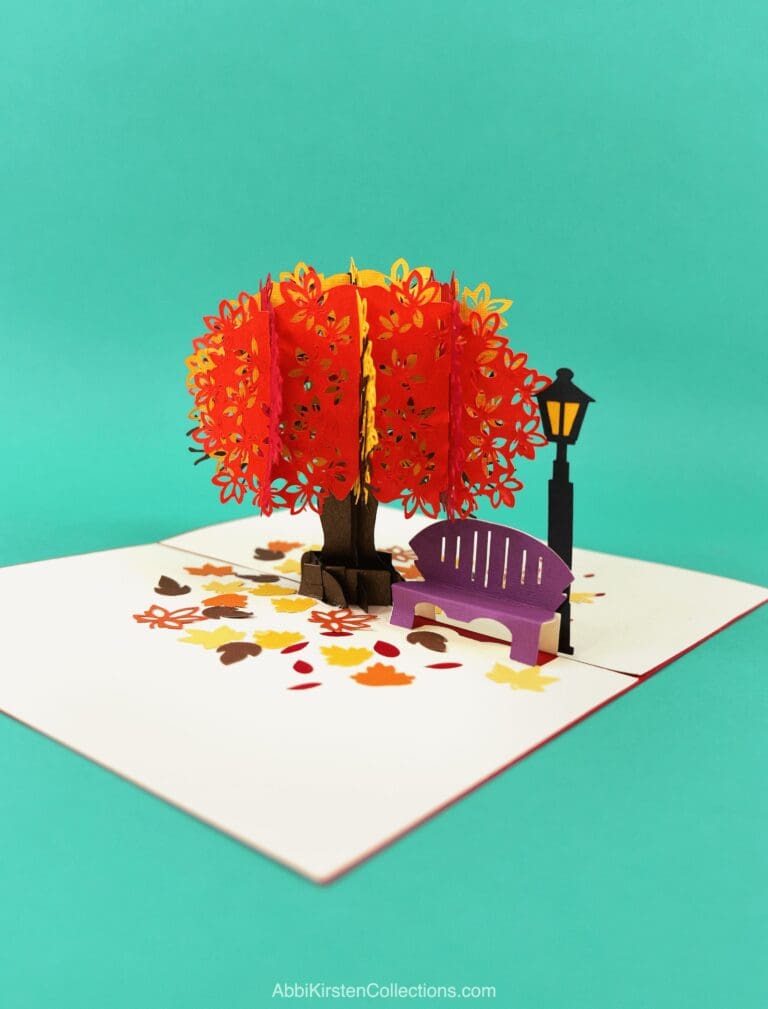 Easy Fall Card: Autumn Tree Pop-Up Handmade Greeting Card