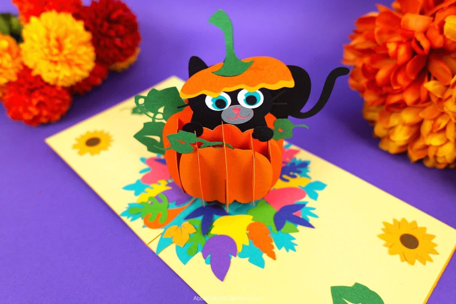 DIY Pop-Up Pumpkin Card Craft For Halloween