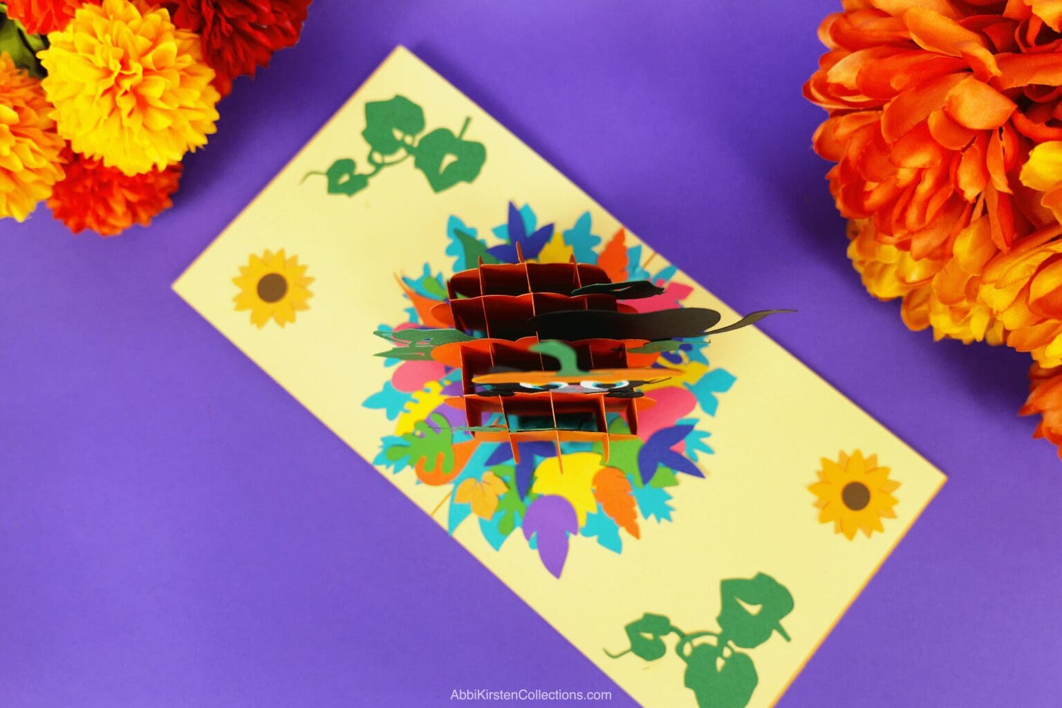 DIY Pop-Up Pumpkin Card Craft For Halloween