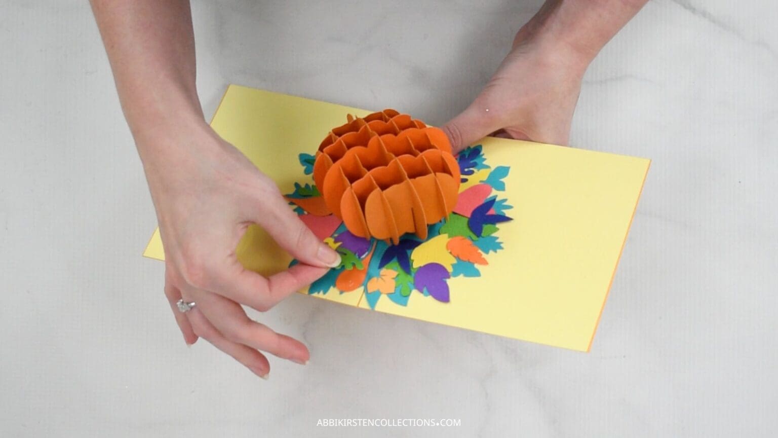 DIY Pop-Up Pumpkin Card Craft For Halloween