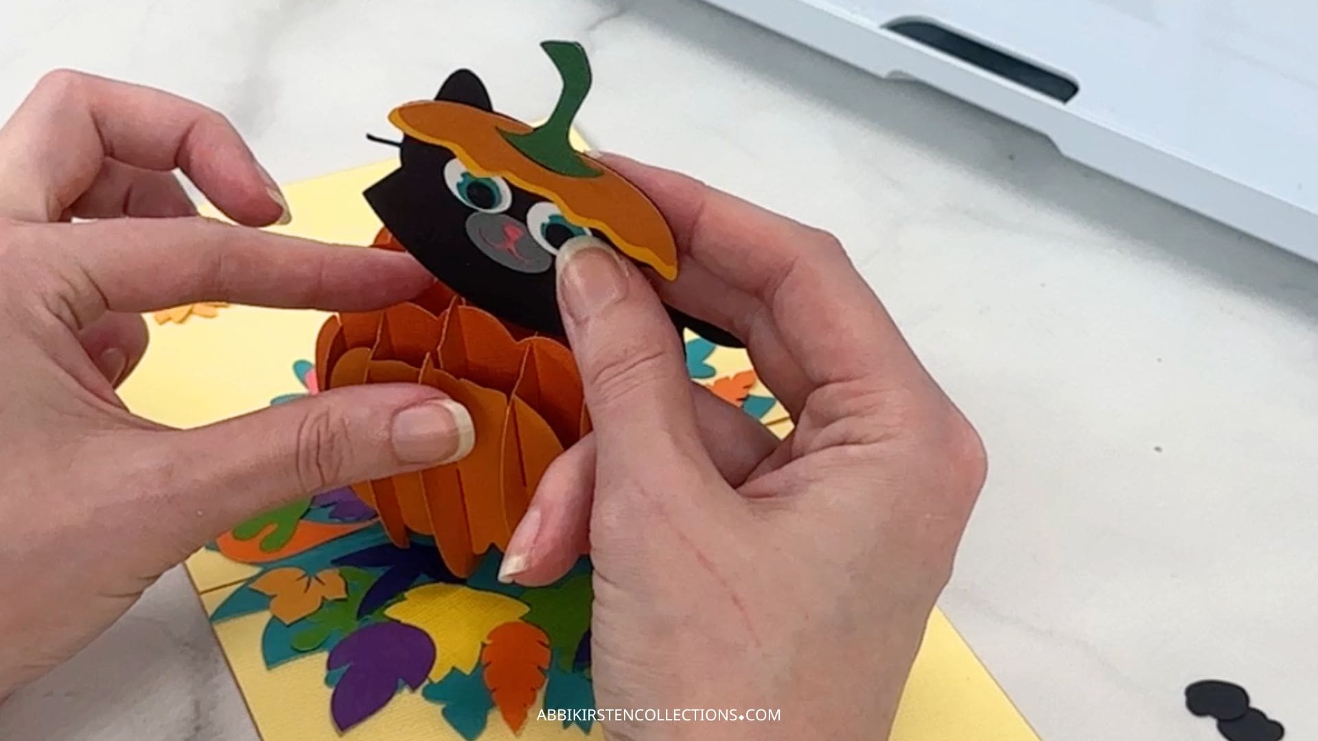 DIY Pop-Up Pumpkin Card Craft For Halloween