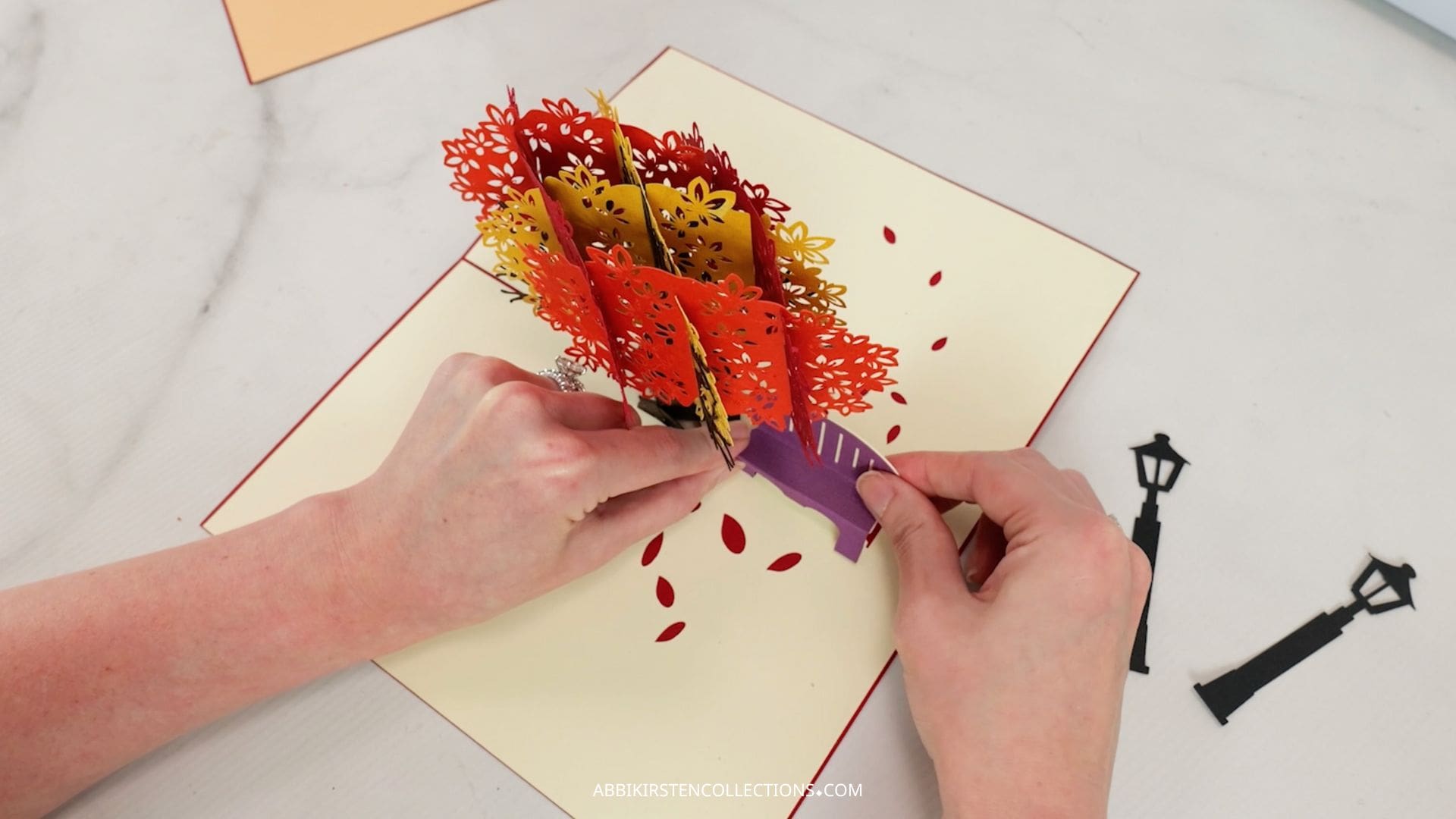 Easy Fall Card: Autumn Tree Pop-Up Handmade Greeting Card