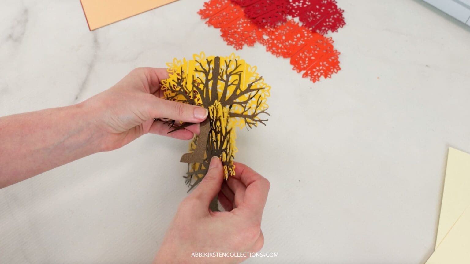 Easy Fall Card: Autumn Tree Pop-Up Handmade Greeting Card
