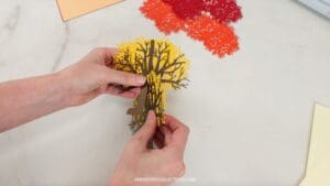 Easy Fall Card: Autumn Tree Pop-Up Handmade Greeting Card