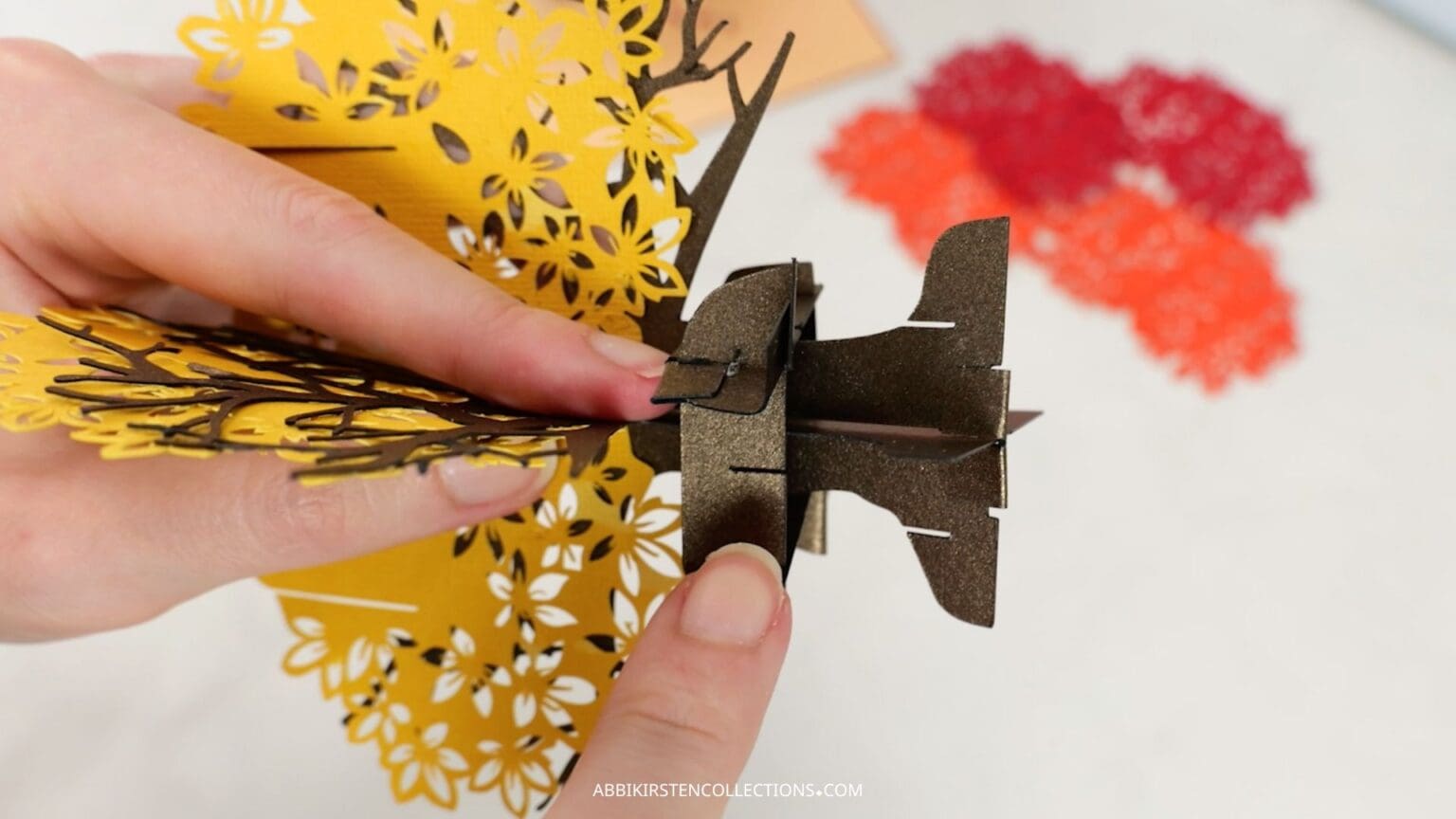 Easy Fall Card: Autumn Tree Pop-Up Handmade Greeting Card