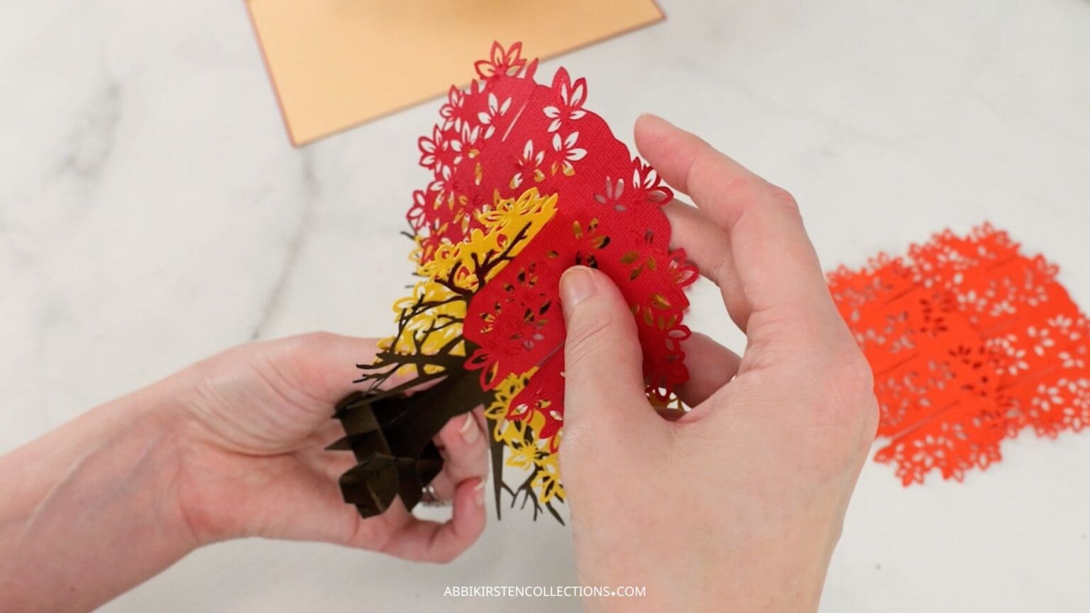 Easy Fall Card: Autumn Tree Pop-Up Handmade Greeting Card