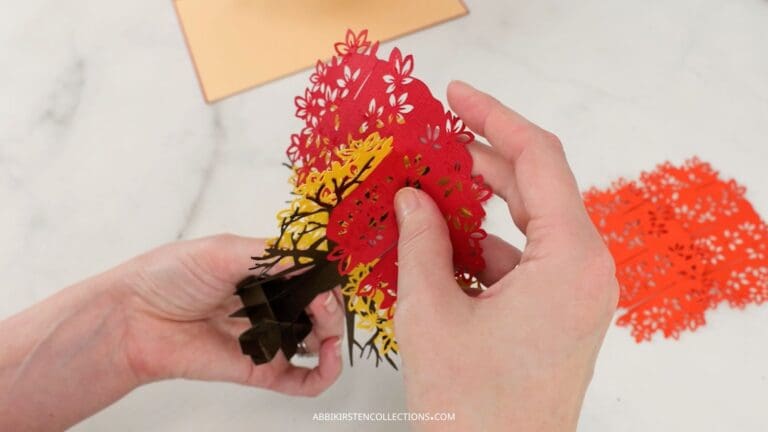 Easy Fall Card: Autumn Tree Pop-Up Handmade Greeting Card