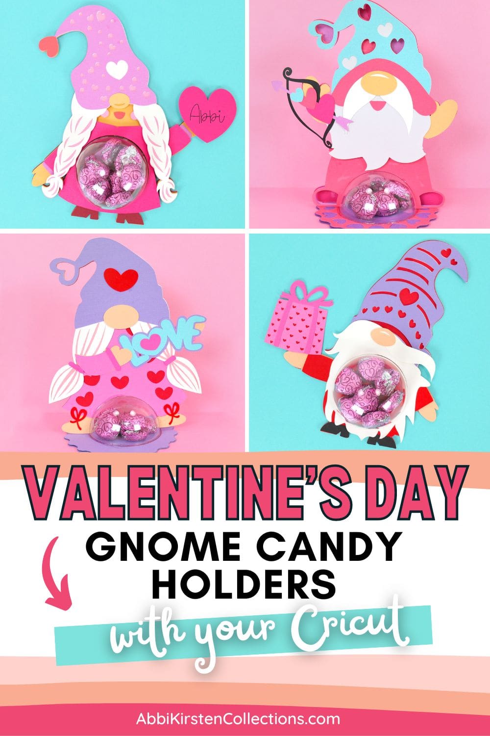Gnome Candy Holder For Valentine's Day: SVG FIles + Tutorial