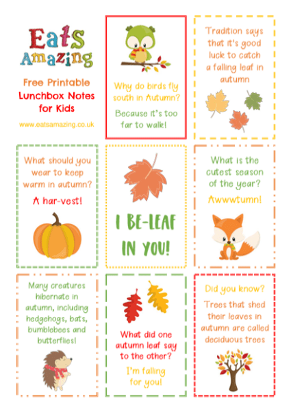 25 Free Printable Lunch Box Notes | Abbi Kirsten Collections