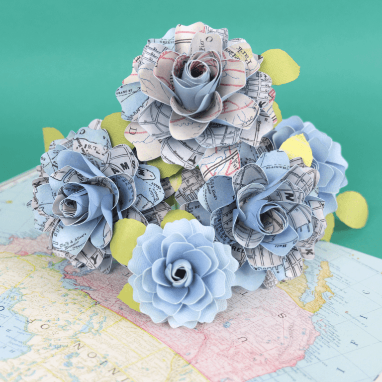 Map Paper Flower Workshop - Abbi Kirsten Collections