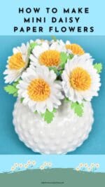 How to Make A Mini Daisy Paper Flower - Abbi Kirsten Collections